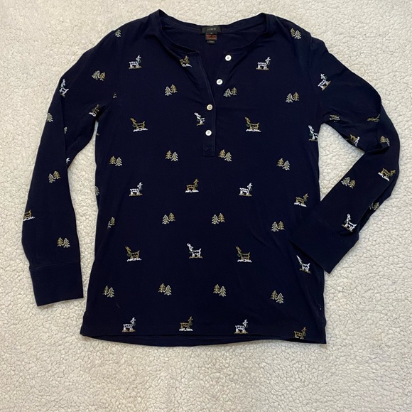 J. Crew | Intimates & Sleepwear | J Crew Womens Navy Blue Lounge Pajama ...